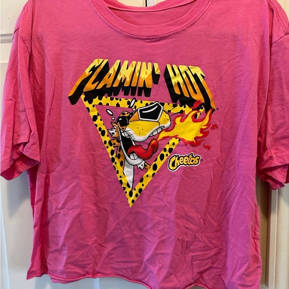 Target | Tops | Target Pink Flamin Hot Cheetos Graphic Tee | Poshmark